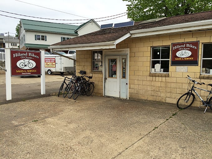 Hiland Bikes offers two-wheeled transportation in a town where horsepower usually refers to actual horses &ndash; the perfect middle ground between buggies and Teslas.