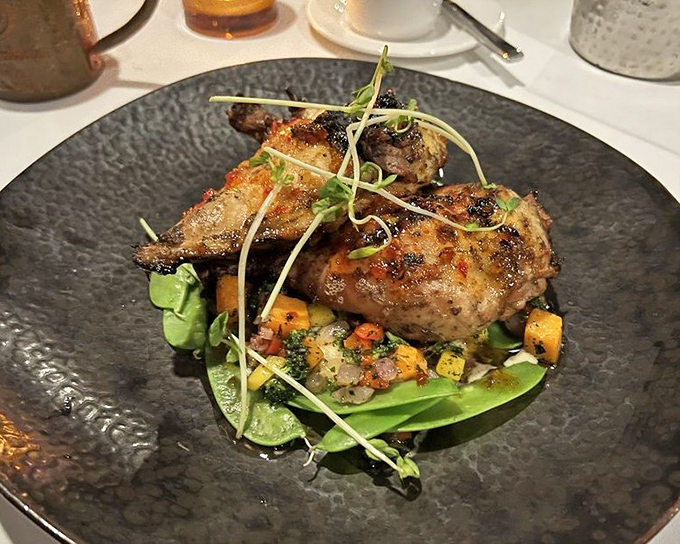 Jerk chicken with vibrant vegetables creates a plate that's both comfort food and culinary adventure – familiar enough for grandpa, exciting enough for his foodie grandkids.