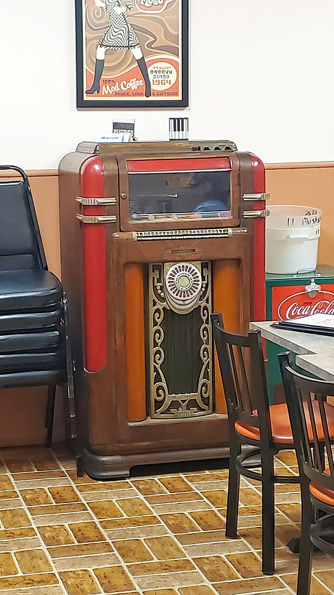 That vintage jukebox isn't just decoration &ndash; it's a time machine waiting to transport you back to simpler days with the press of a button.