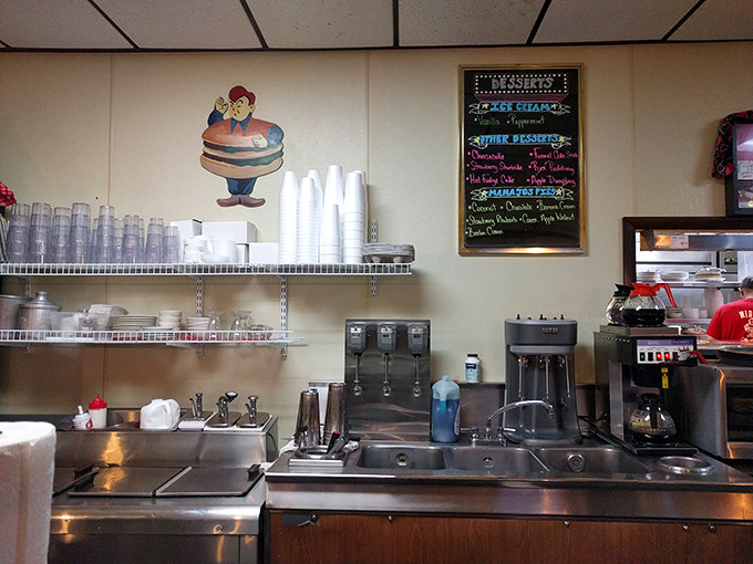 The kitchen&mdash;where the magic happens. Simple equipment, practiced hands, and recipes that haven't changed because they don't need to.