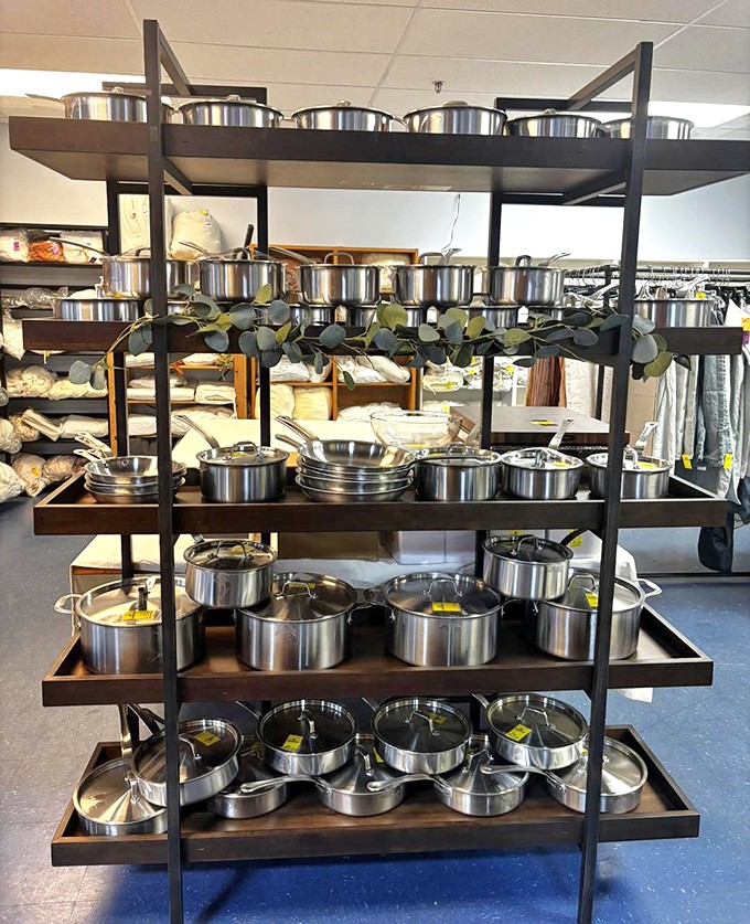 Cookware that could outfit a professional kitchen. These pots and pans have stories to tell and meals yet to make.