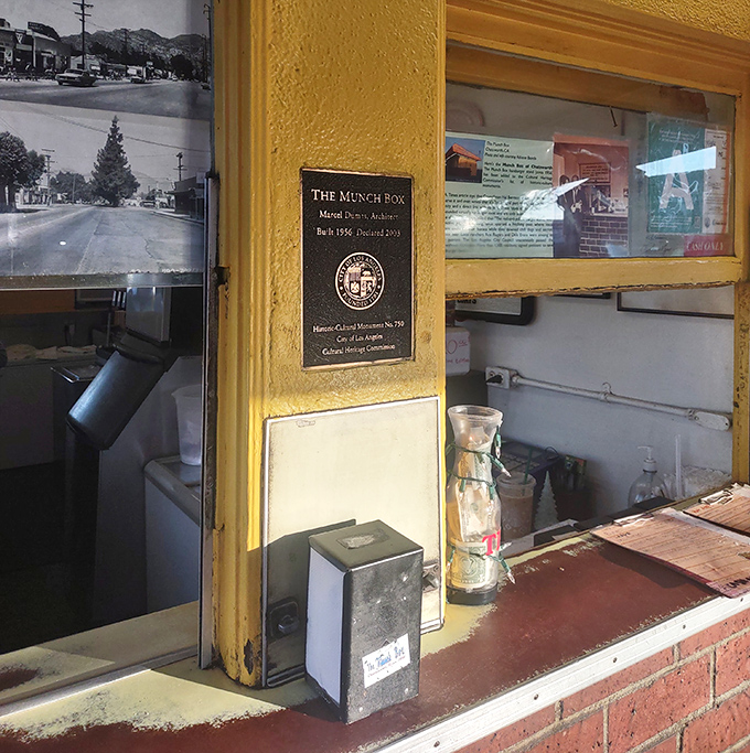 The Historic-Cultural Monument plaque confirms what regulars already knew&mdash;this isn't just a burger stand, it's a vital piece of Los Angeles heritage.