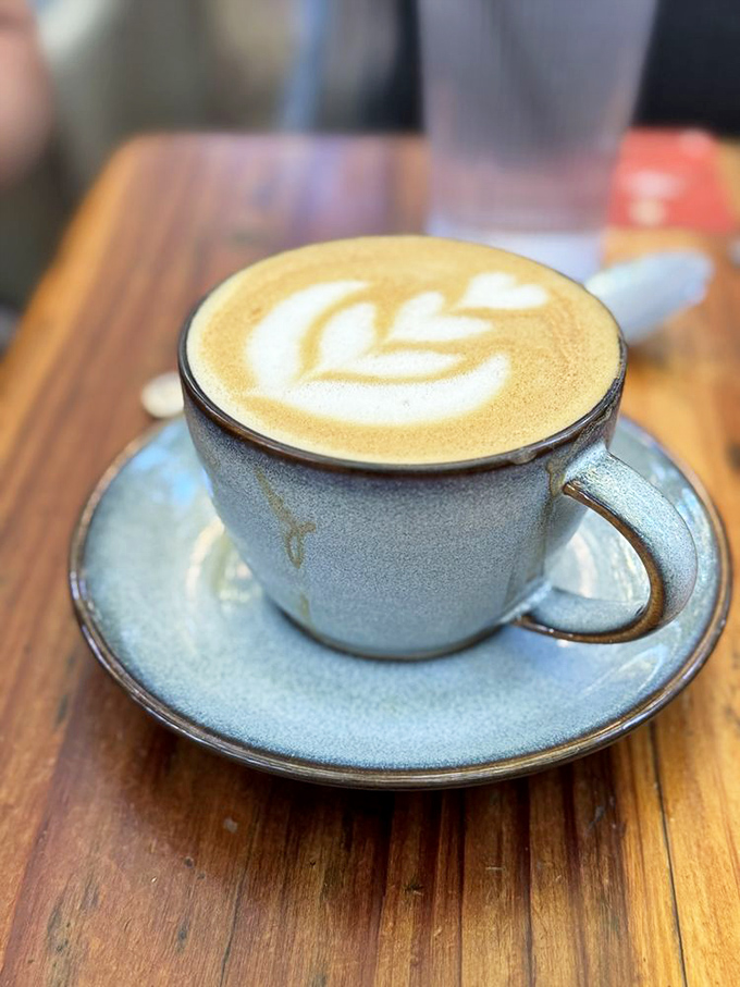 Latte art so pretty you almost don't want to drink it&mdash;almost. The velvety foam creates a canvas too delicious to resist.