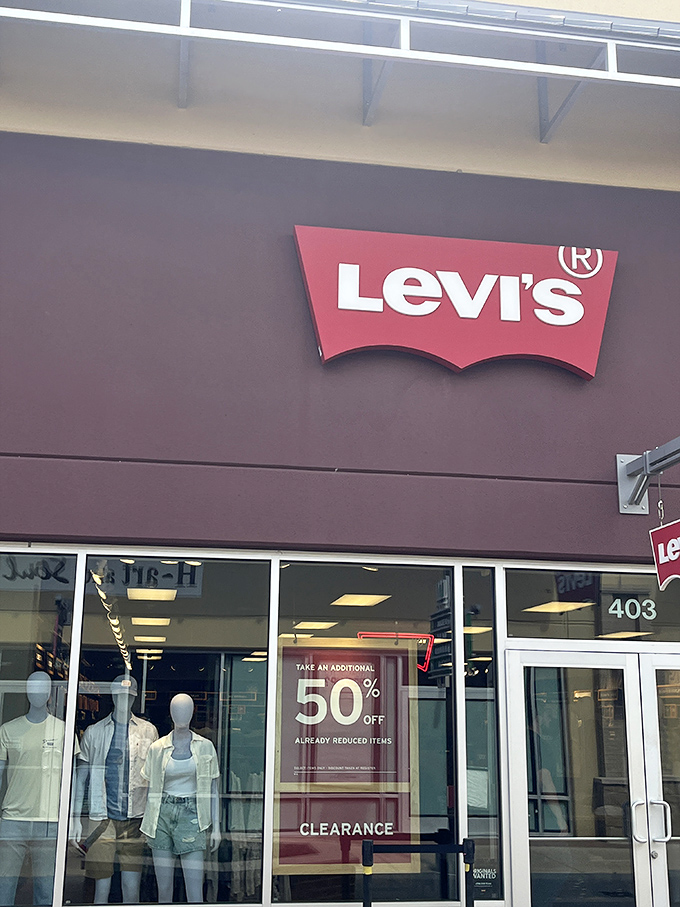 Levi's iconic batwing logo stands as a testament to America's enduring love affair with denim &ndash; the only clothing item we collectively refuse to give up.