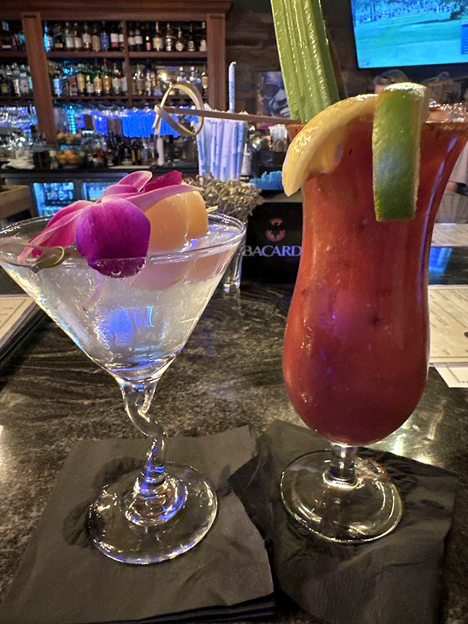 Cocktails that dress better than most people on vacation &ndash; one elegant, one bold, both promising a good time.