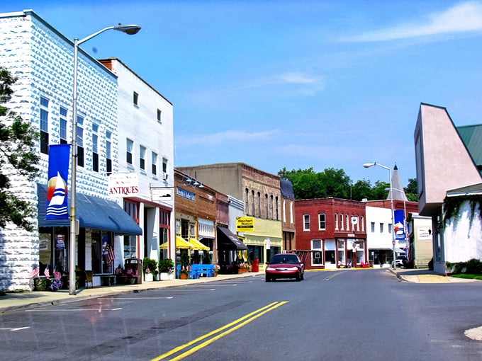 Market Street's colorful storefronts create an urban canvas that's part small-town America, part artist's palette, and entirely worth the drive.