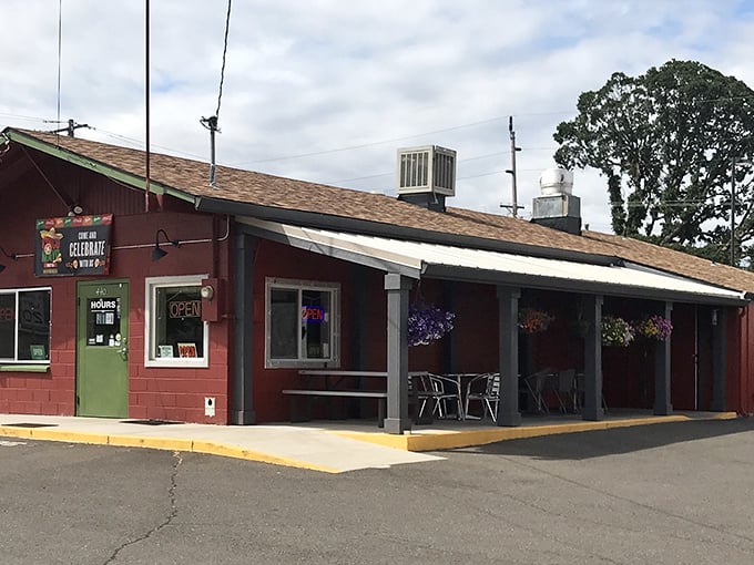 Martha's Tacos & More brings a splash of color and spice to Lafayette's culinary landscape, with hanging baskets adding homey charm.