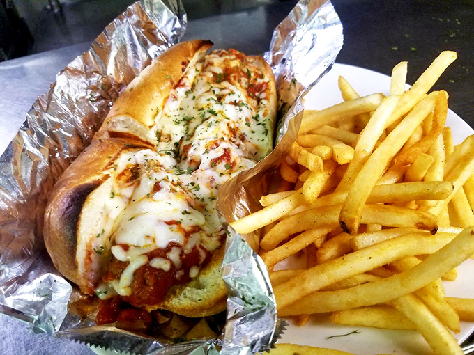 This meatball sub isn't just a sandwich&mdash;it's a commitment, a relationship, a saucy, cheesy love affair worth every napkin.
