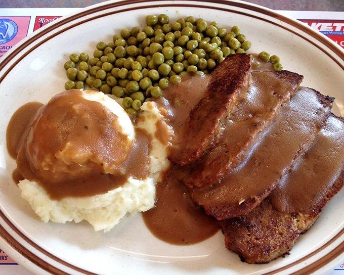 Meatloaf and mashed potatoes&mdash;the dynamic duo of comfort food. The gravy ties everything together like a well-written final act.