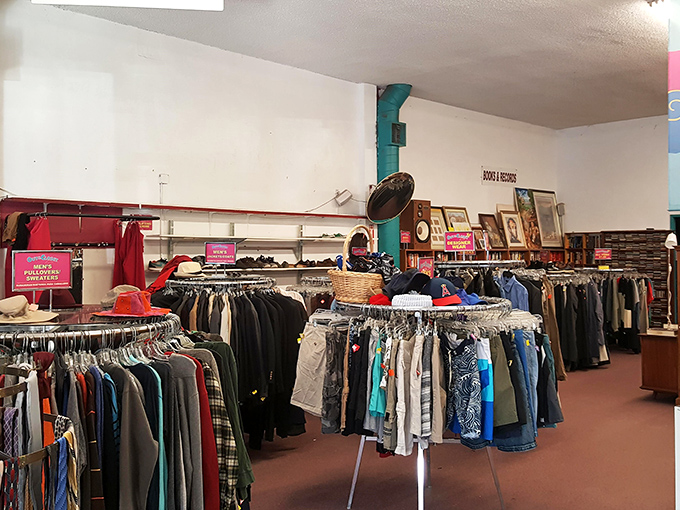 The men's section delivers everything from boardroom to beach volleyball, all previously loved and professionally priced.