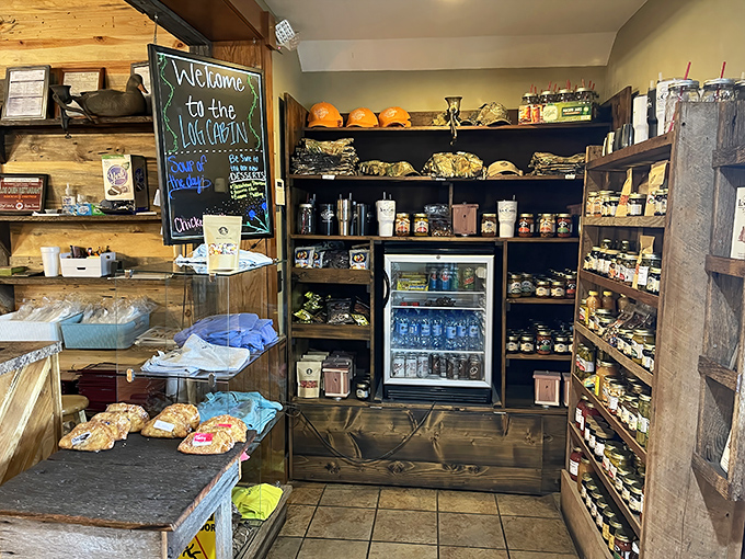 A little country store within the restaurant, because the only souvenir better than a memory is something delicious to take home.