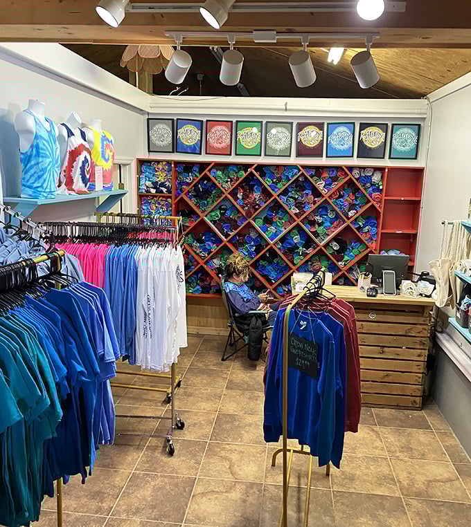The merch shop isn't selling souvenirs; it's offering wearable memories of that time you found paradise on a forgotten stretch of Florida coastline.