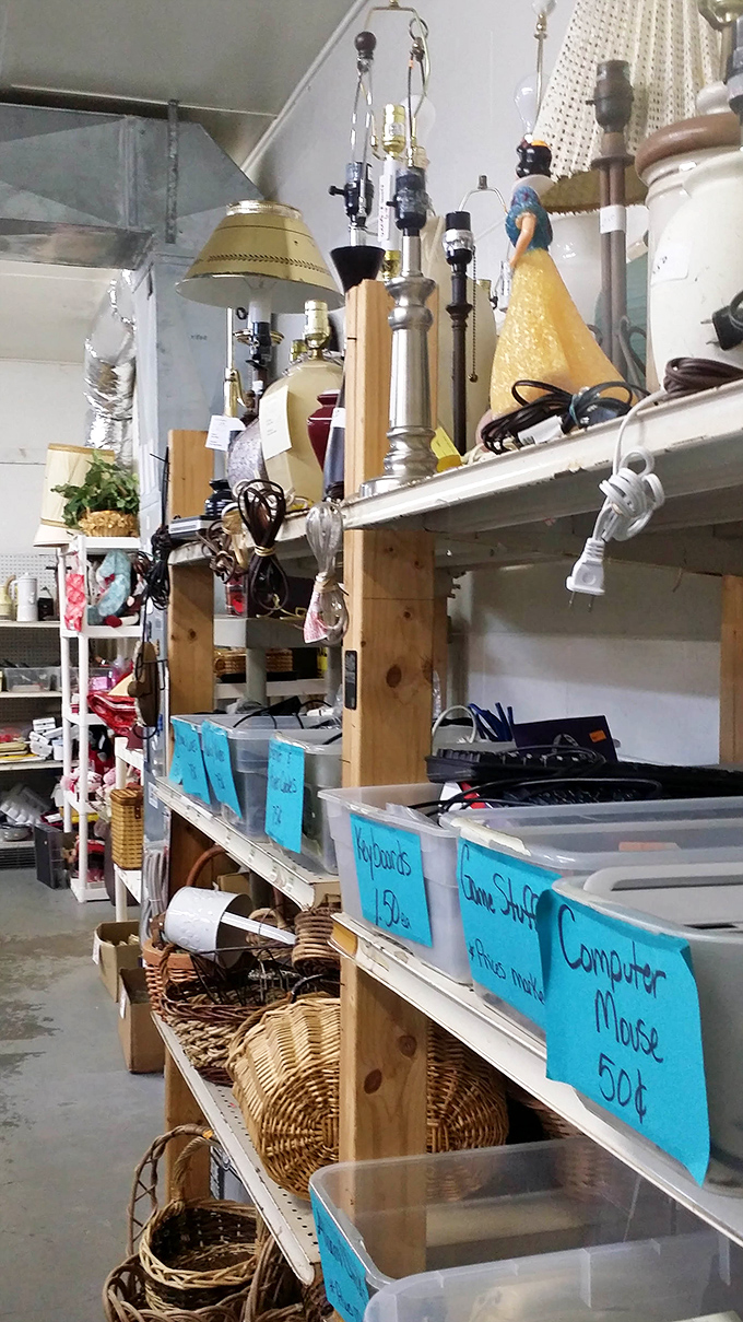 Lamps upon lamps upon more lamps! A lighting department that would make any interior designer's heart skip a beat.