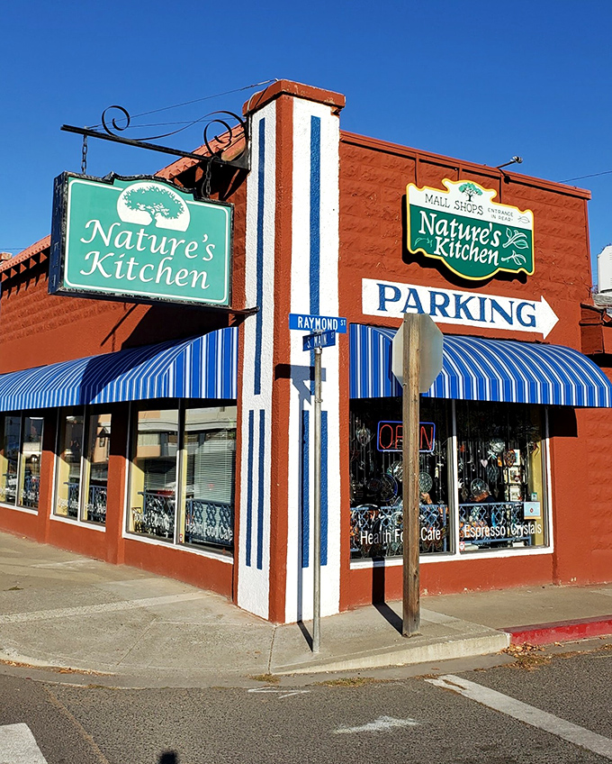 Nature's Kitchen sits at the corner of Healthy and Homey, its bright awnings signaling a place where "organic" isn't a marketing ploy but a way of life.