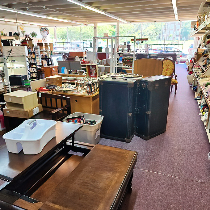 A maze of possibility where every turn reveals potential&mdash;from vintage trunks to kitchen gadgets that grandmother would recognize.