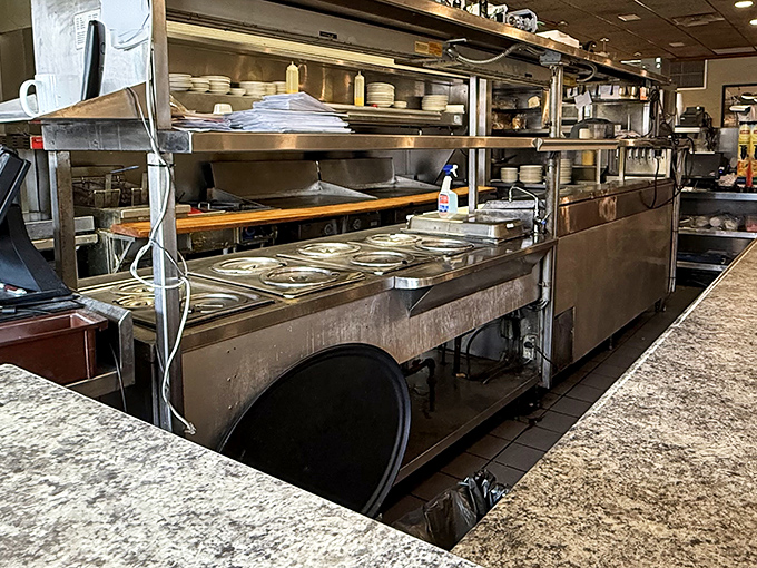 The open kitchen isn't theater&mdash;it's transparency. Nothing to hide when you're doing it right, one plate at a time.