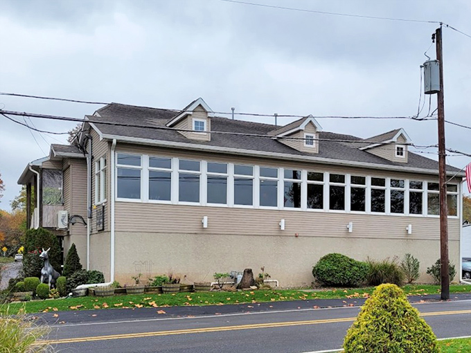 The expanded windows invite natural light to be an honorary guest at every table. Architecture that understands the importance of ambiance.