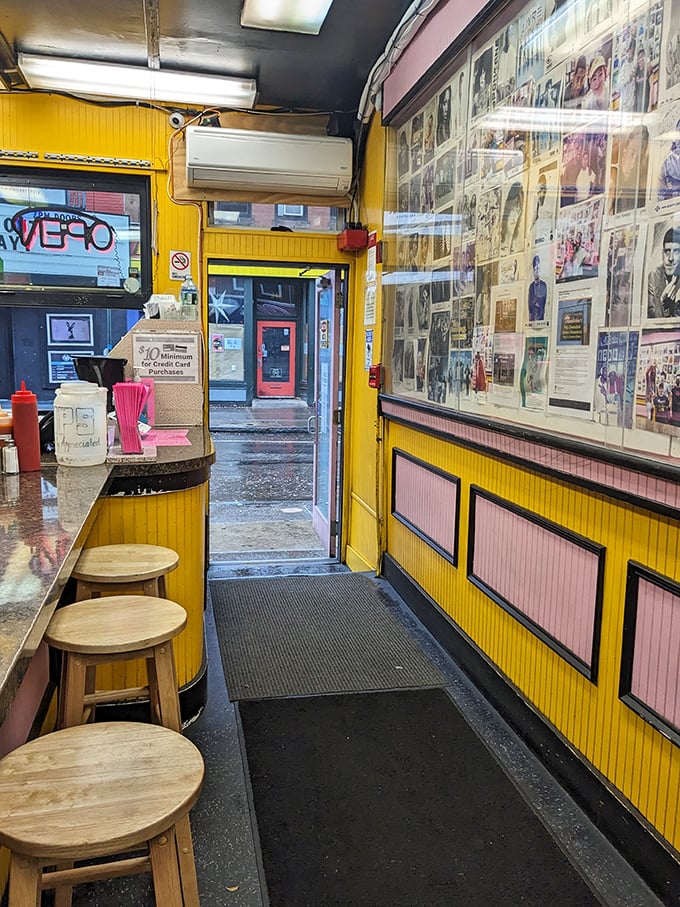 Another angle of the happy yellow kingdom where cheese reigns supreme and vegetables know their place.