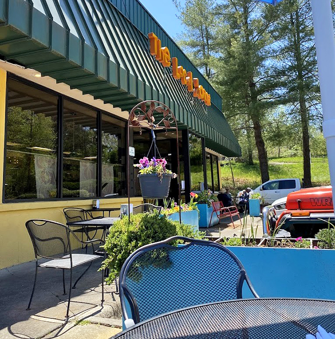 Even from the outside, the restaurant's cheerful presence promises the kind of meal that makes you plan your next visit before finishing the first.