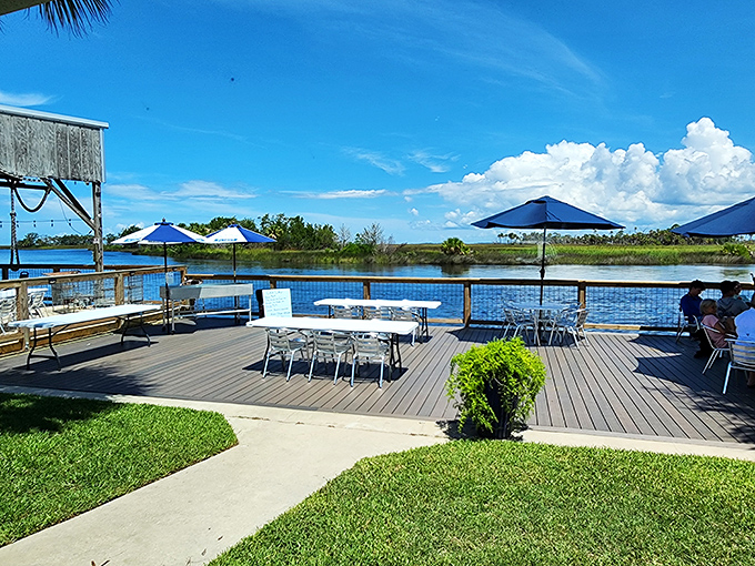 Waterfront dining that reminds you why people move to Florida in the first place&mdash;endless blue skies and even better views.