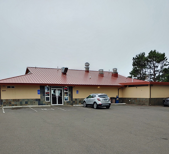 Even on foggy days, The Hill stands as a beacon for hungry travelers &ndash; the lighthouse of lunch on Oregon's coast.