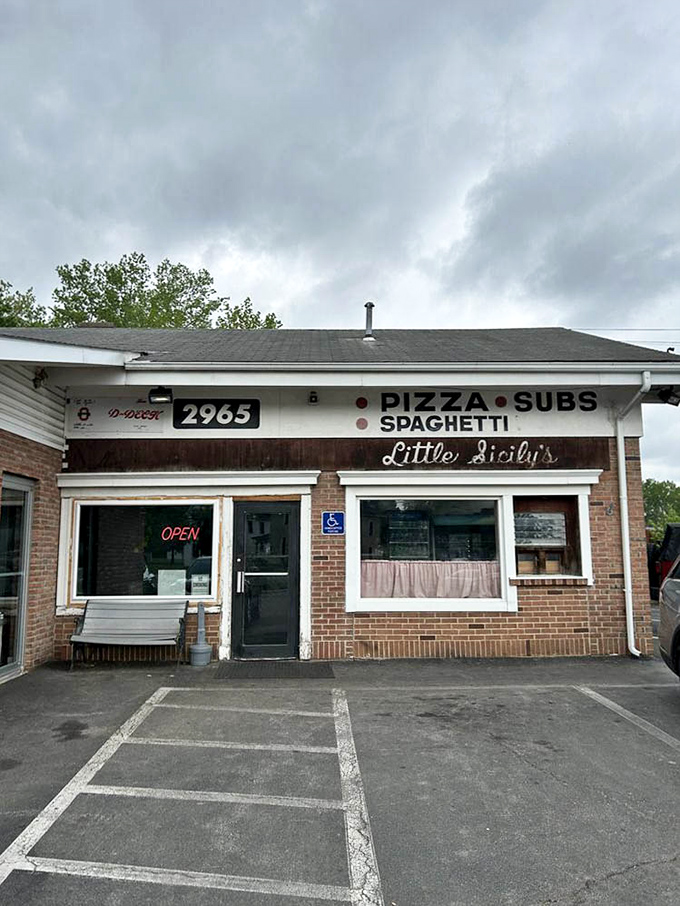 The exterior on a cloudy day looks exactly the same as it has for decades. Consistency in an inconsistent world is the true luxury. 