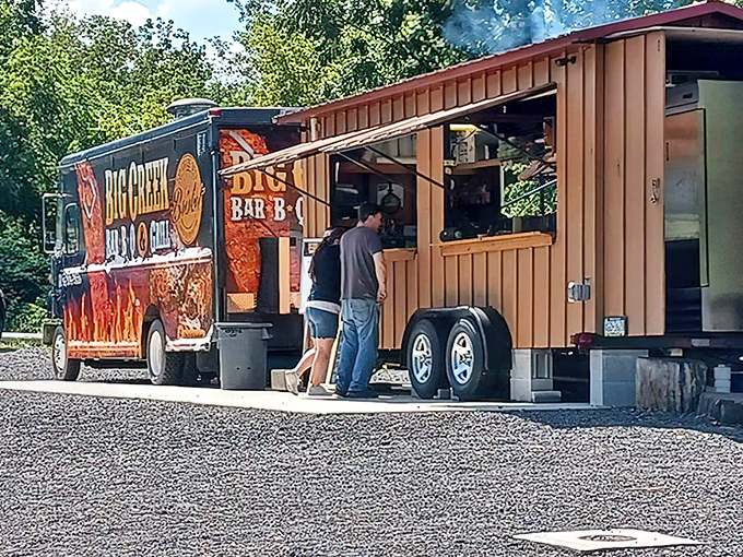 No white tablecloths, no sommelier, no reservations needed. Just picnic tables, fresh air, and some of Pennsylvania's finest barbecue.