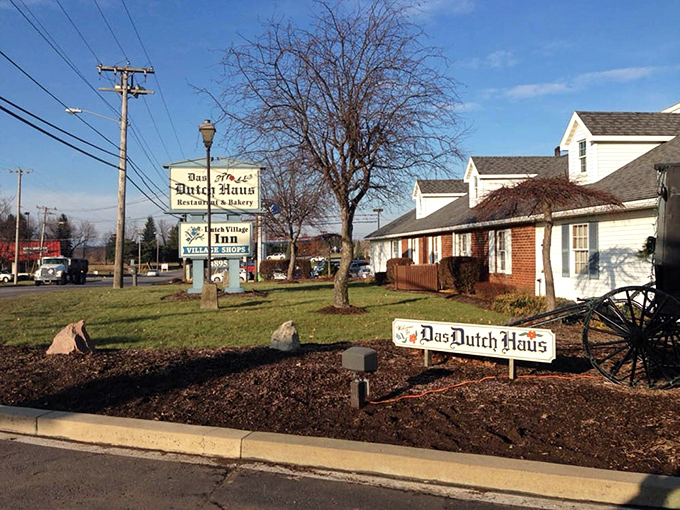The roadside view of Das Dutch Haus&mdash;your stomach's North Star when traveling through Columbiana County.