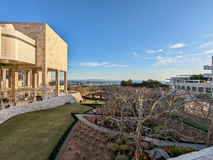 From this vantage point, Los Angeles unfolds like a movie scene &ndash; the perfect backdrop for contemplating great art and greater views.