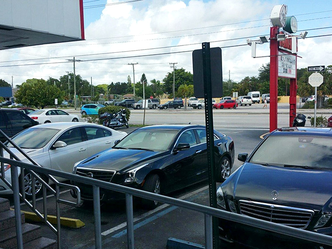 The parking lot tells the real story&mdash;luxury cars next to work trucks, all their drivers united by the democratic appeal of perfect hash browns.