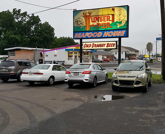 Even on a gray day, the parking lot fills up&mdash;locals know that inside this unassuming building lies some of Pennsylvania's finest seafood.