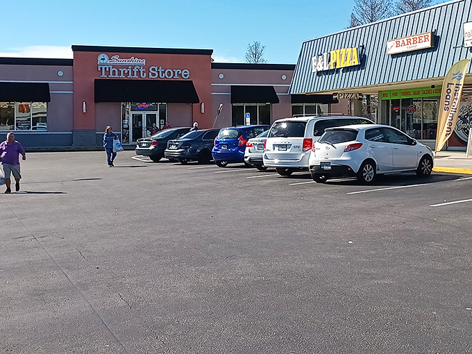 Parking lot gold: each car represents another treasure hunter on their quest for that perfect find at impossibly perfect prices.