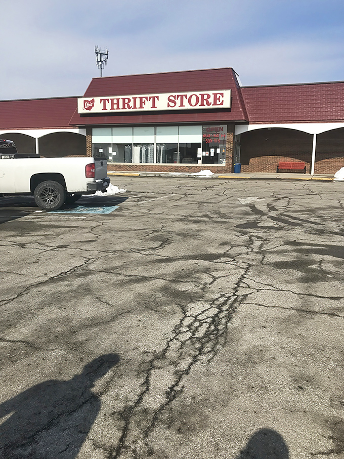 The parking lot: first stop on your treasure hunting expedition. That cracked asphalt has supported countless cars filled with incredible finds.