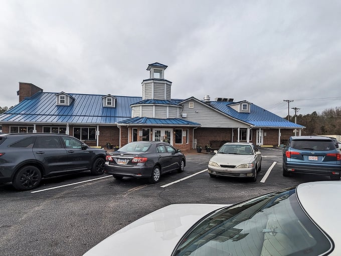The parking lot tells the story&mdash;locals know where to find the good stuff. Every parked car represents someone making an excellent dining decision.
