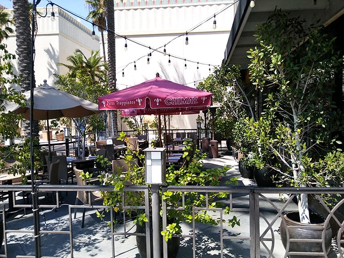 The outdoor patio offers al fresco dining with a side of California sunshine &ndash; because everything tastes better with a gentle breeze.