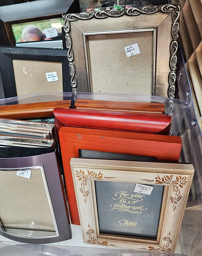 Picture frames waiting for your memories to give them purpose. From ornate to minimalist, these frames are ready to elevate family photos beyond smartphone screens.