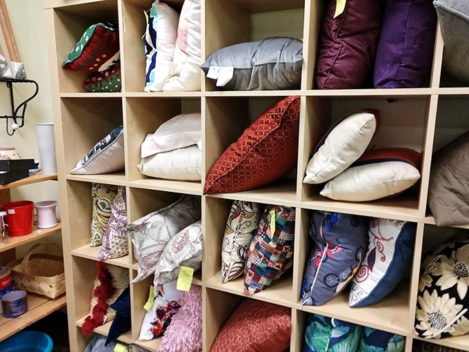 Pillows, pillows everywhere, each with a story to tell. That geometric pattern might be the missing piece in your living room puzzle.