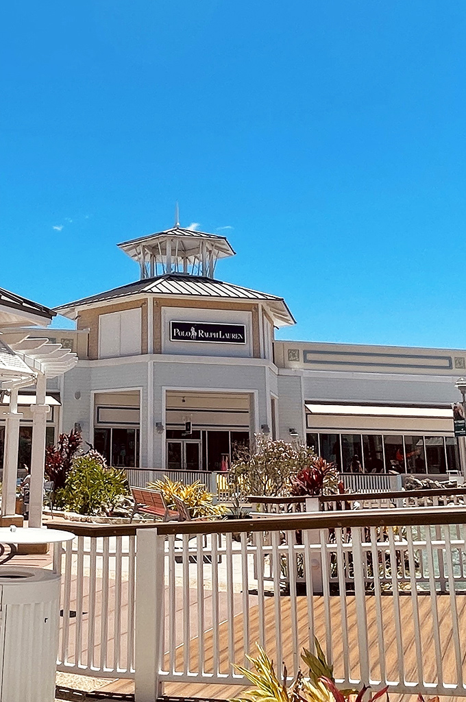 Polo Ralph Lauren's gazebo-topped storefront brings country club aesthetics to outlet prices &ndash; the democratization of preppy has never looked so good.