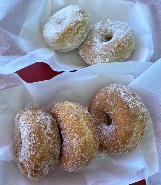 These sugar-dusted donuts aren't just dessert &ndash; they're the final act in a comfort food performance that deserves a standing ovation.
