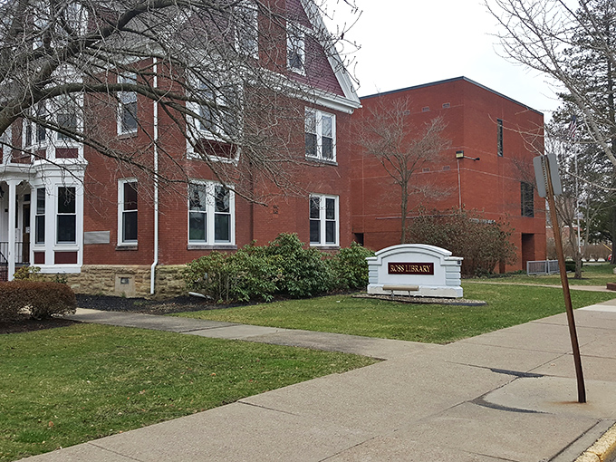 The Ross Library combines historic architecture with modern resources. Knowledge and community have shared this corner for generations.
