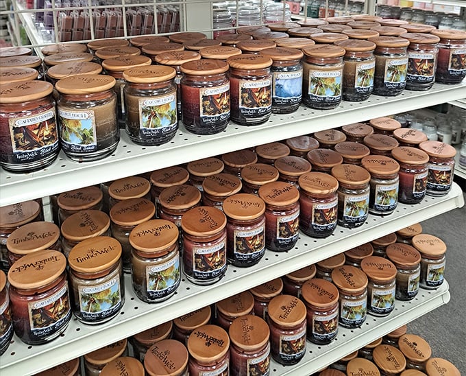 Candles lined up like soldiers ready for aromatic battle. One sniff and you're transported to memories you didn't even know you had.