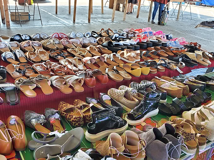 Sandal selection that rivals Imelda Marcos's closet! From flip-flops to fashion-forward, your summer footwear needs are covered in one convenient stop. 
