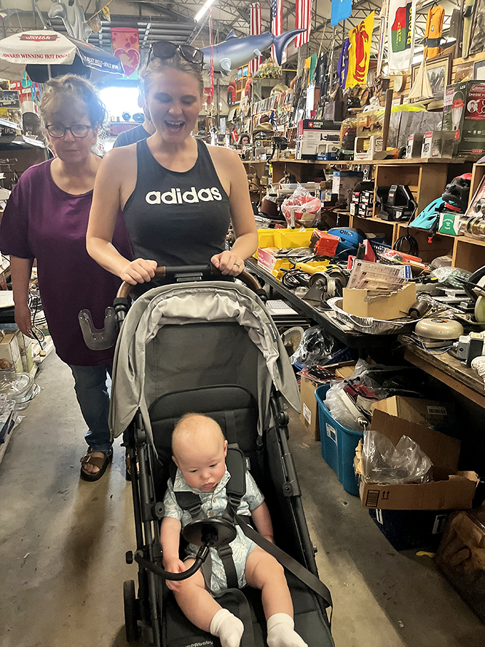 Three generations explore together, proving Dave's Treasure Hunt creates memorable family outings across all age brackets.