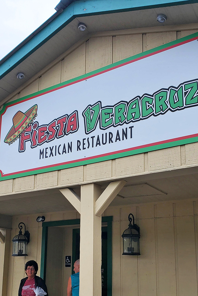 The sign promises a fiesta, and the restaurant delivers&mdash;announcing its presence in Wilmington with the same bold colors found inside.