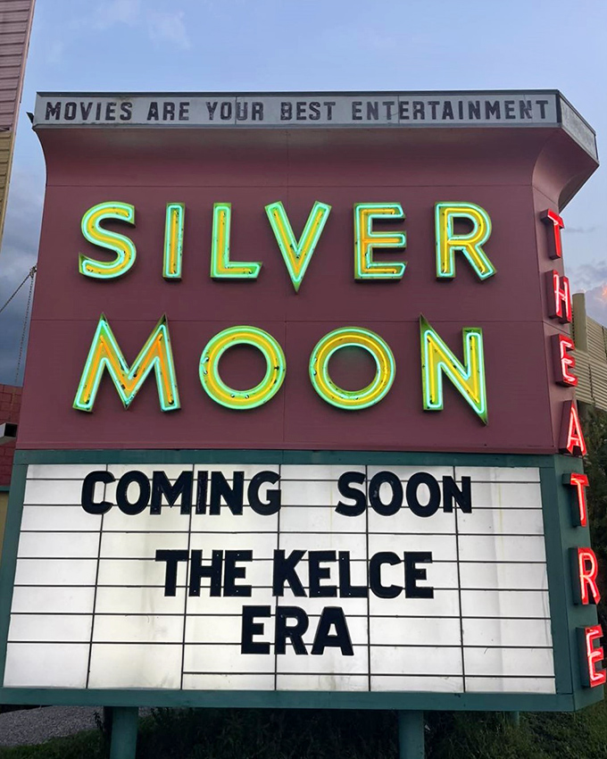 "Movies Are Your Best Entertainment"&mdash;the Silver Moon's glowing neon promise has remained true through decades of changing technology.