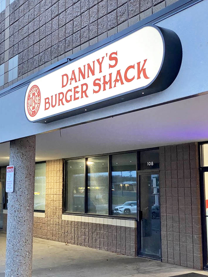 The sign beckons like a lighthouse for the hungry. Many a ship of empty stomachs has found safe harbor here.