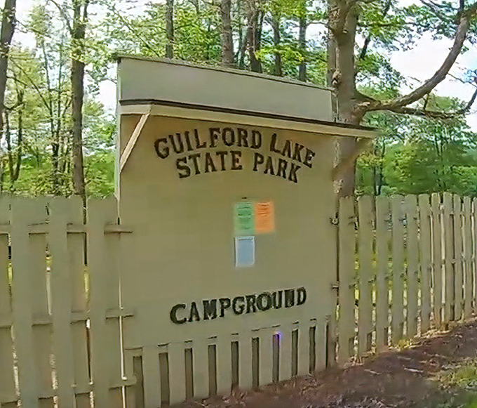 The welcome sign that promises adventures don't require passports, just a willingness to explore.