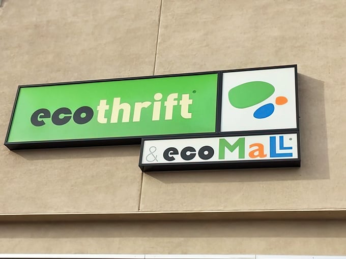 That iconic green logo says it all&mdash;eco-friendly for the planet, friendly to your wallet. A win-win proposition in neon signage.