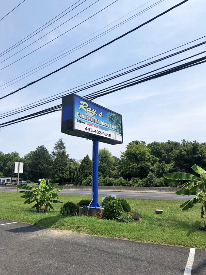 The sign that's guided countless hungry travelers to flavor paradise – follow it like the North Star of Caribbean cuisine.