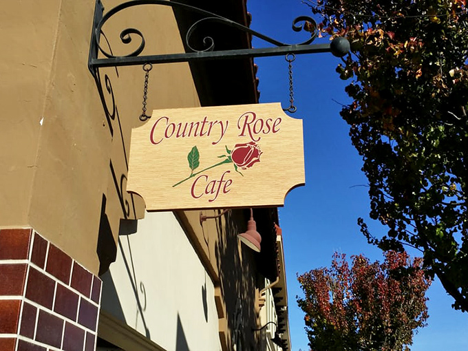 The sign that's guided hungry travelers for years. Like a lighthouse for breakfast enthusiasts, it beckons with promises of morning delights.